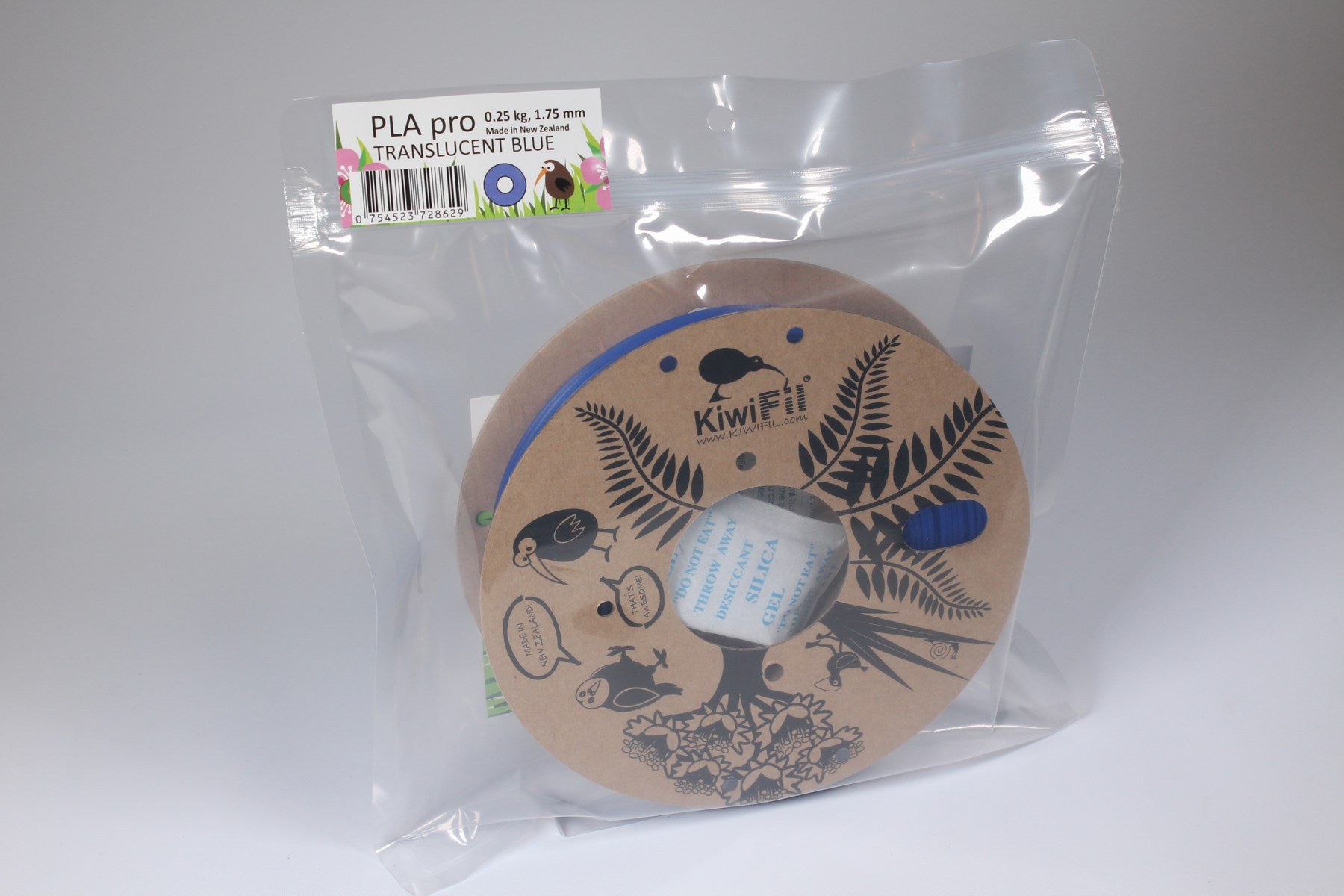 Translucent Blue PLA pro, 1.75 mm, 250 g (has been replaced with rPLA ...